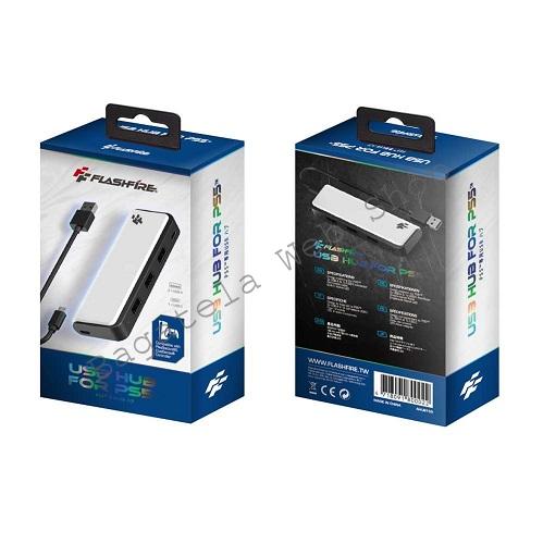 USB HUB ZA PS5 FLASHFIRE 3* USB + TIP C AHUB155 - Bagatela
